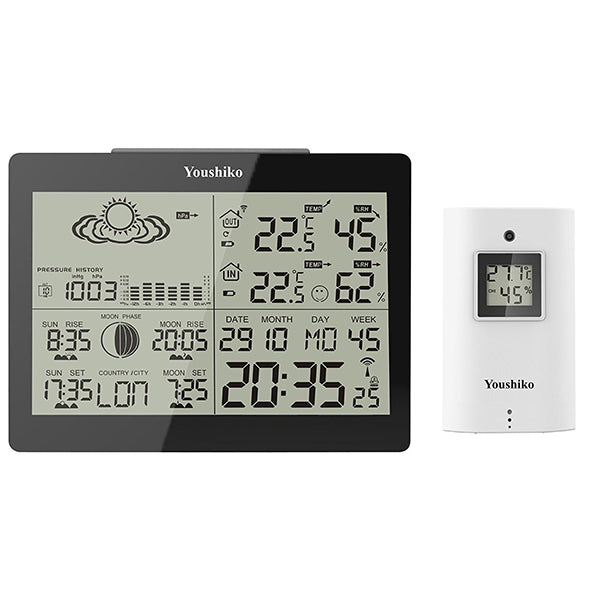 Youshiko Radio Controlled Clock Weather Station Instructions YC9360 Youshiko Radio Controlled Clock Weather Station Instructions YC9360
