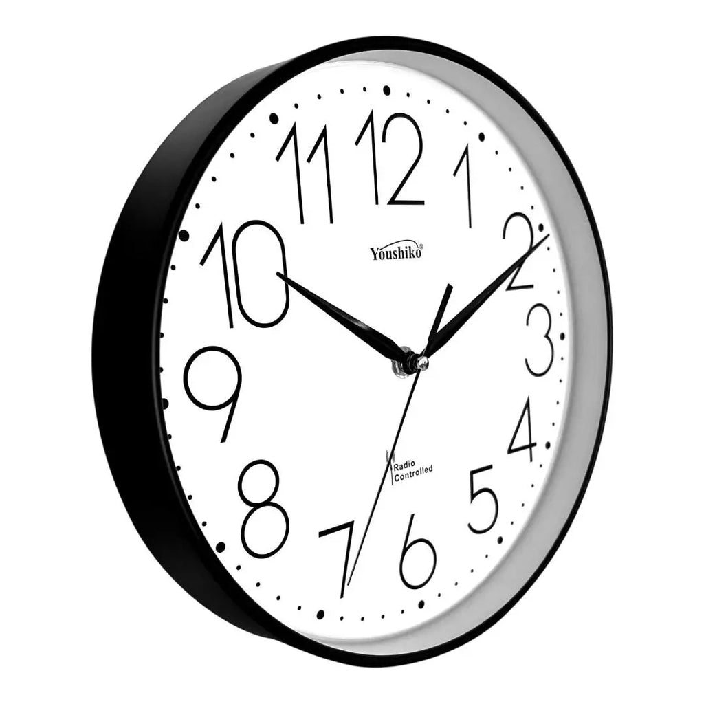 Radio Controlled Wall Clock (Official UK & Ireland Version), Stylish B ...